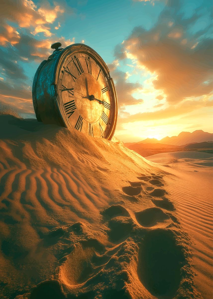 'Time in the Desert' Poster, picture, metal print, paint by joseamura ...
