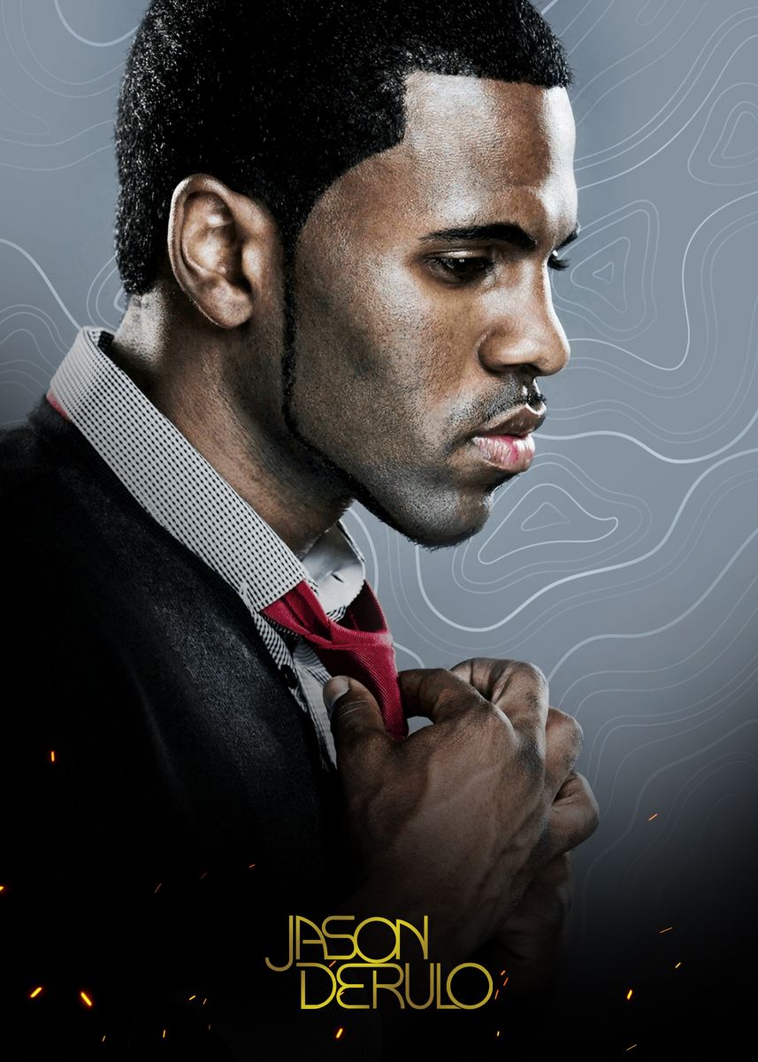'Jason Derulo' Poster, picture, metal print, paint by Micho Abstract ...