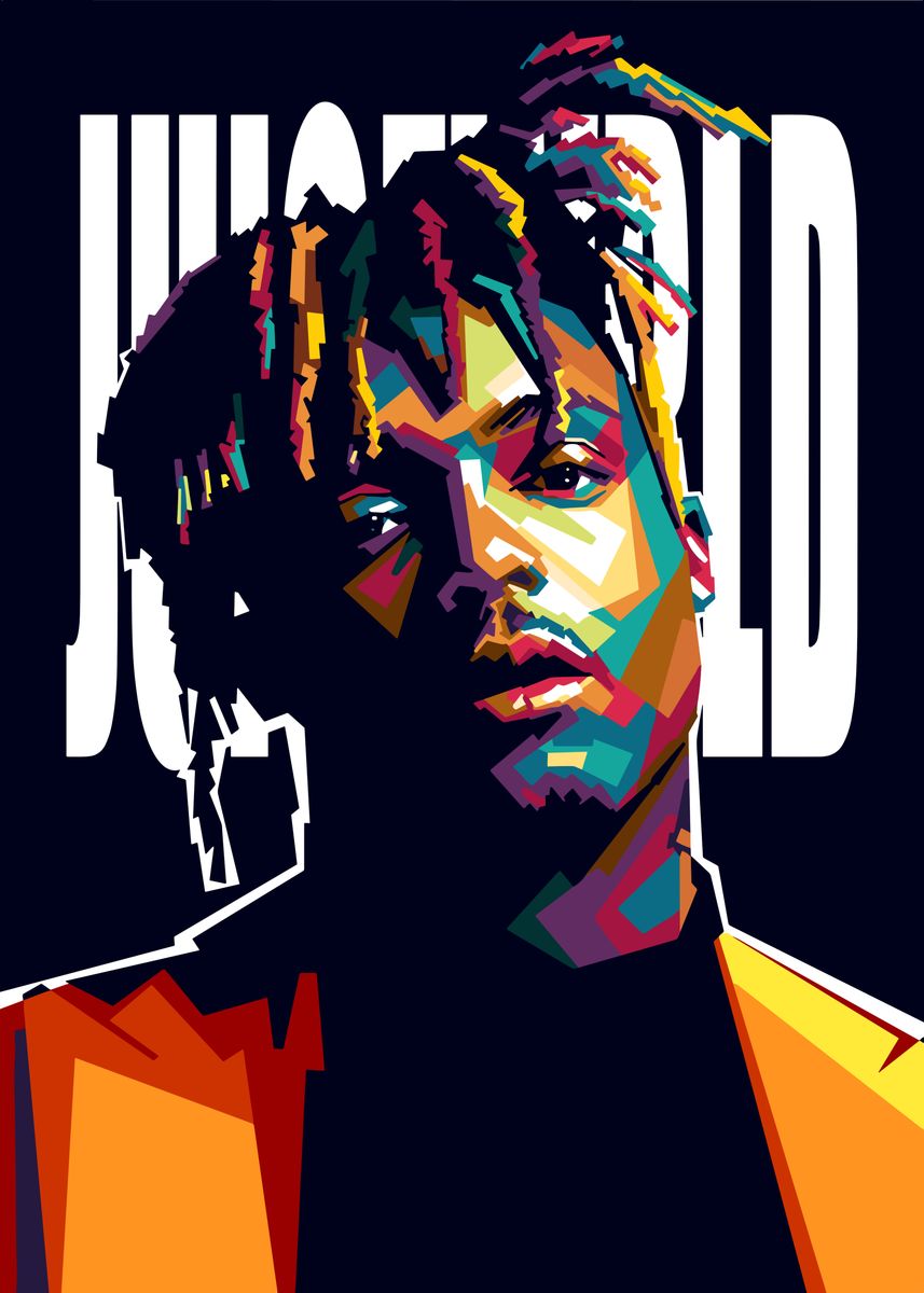 'Juice Wrld Pop Art Portrait' Poster, picture, metal print, paint by ...