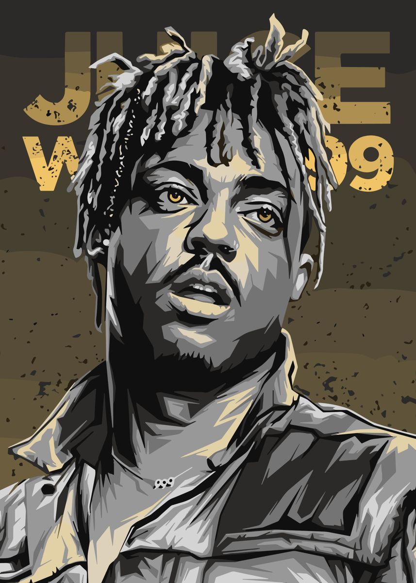 'Juice Wrld Portrait' Poster, picture, metal print, paint by Artistic ...