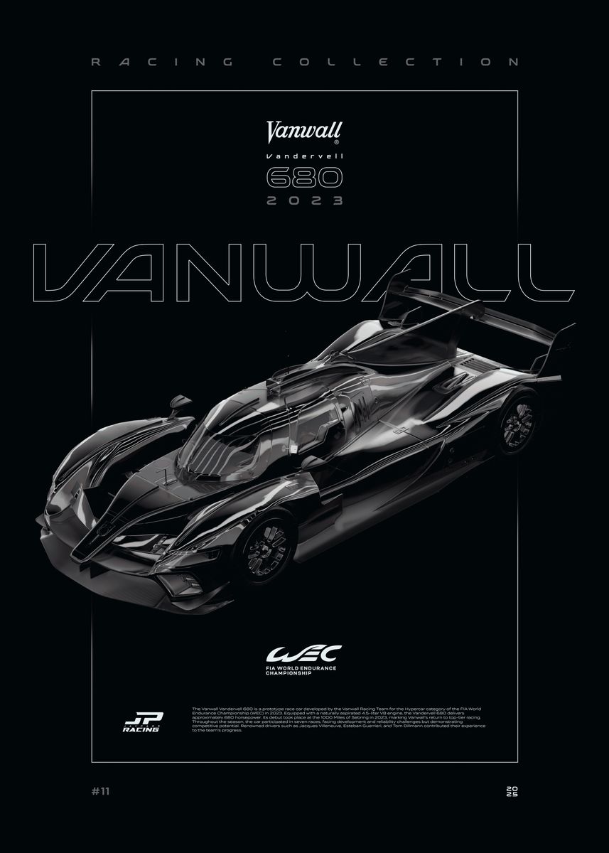 'Vanwall Vandervell 680' Poster, picture, metal print, paint by Jaypads ...