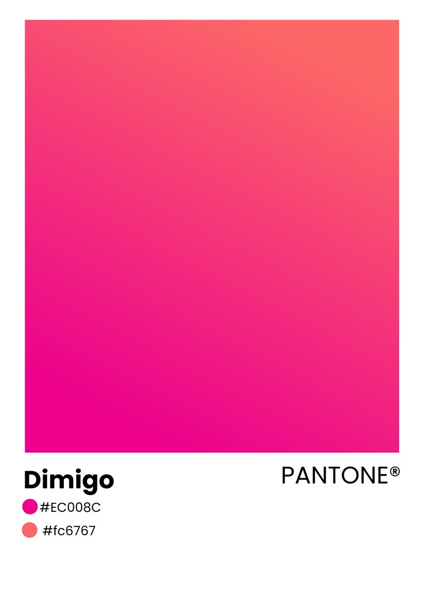 'Pantone Color Swatch' Poster, picture, metal print, paint by Metal ...