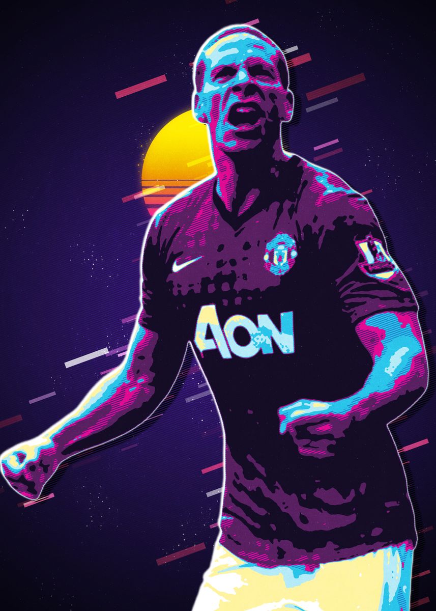 'Rio Ferdinand Football Player' Poster, picture, metal print, paint by ...