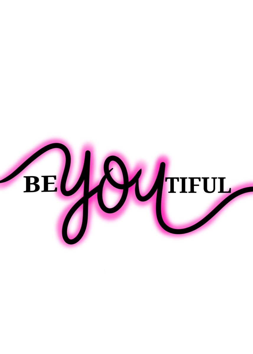 'Beautiful Quote' Poster, picture, metal print, paint by Anam Hanif ...