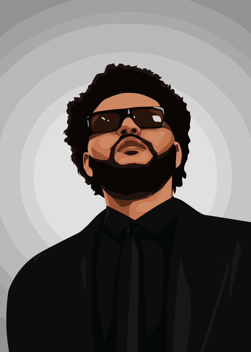 'The Weeknd Digital Art' Poster, picture, metal print, paint by Zalem ...