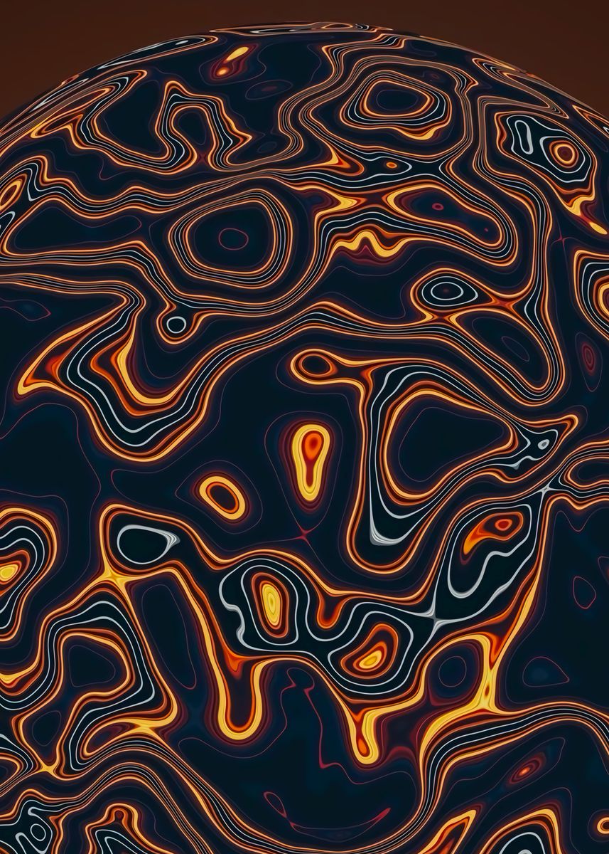 'Abstract Swirling Pattern' Poster, picture, metal print, paint by ...