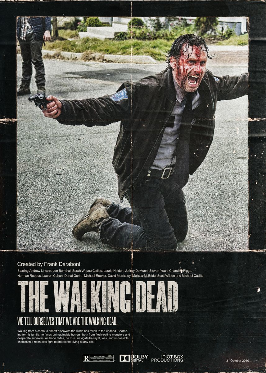 'The Walking Dead' Poster, picture, metal print, paint by Nerdworld 1 ...
