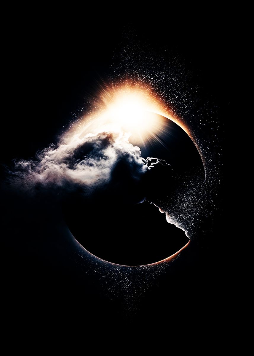 'Cosmic Eclipse' Poster, picture, metal print, paint by ...