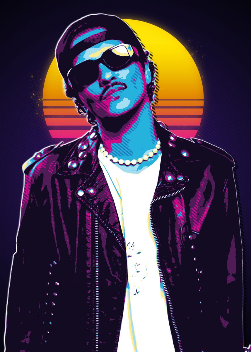 'Bruno mars' Poster, picture, metal print, paint by maxmoen | Displate