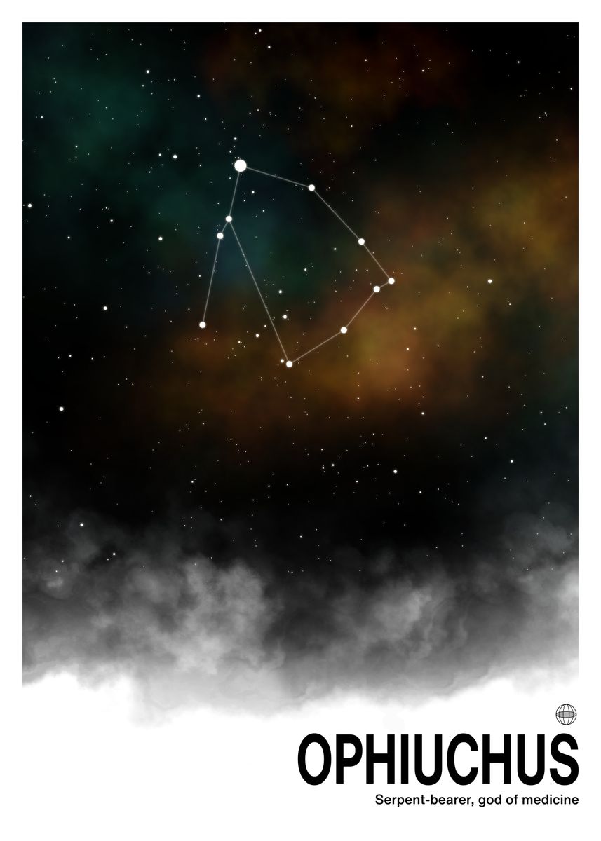 'Ophiuchus Constellation' Poster, picture, metal print, paint by Josh B ...