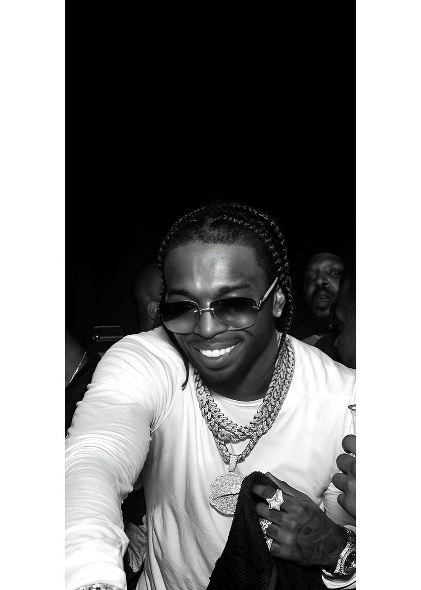 'Rapper Portrait' Poster, picture, metal print, paint by Poppa54 | Displate