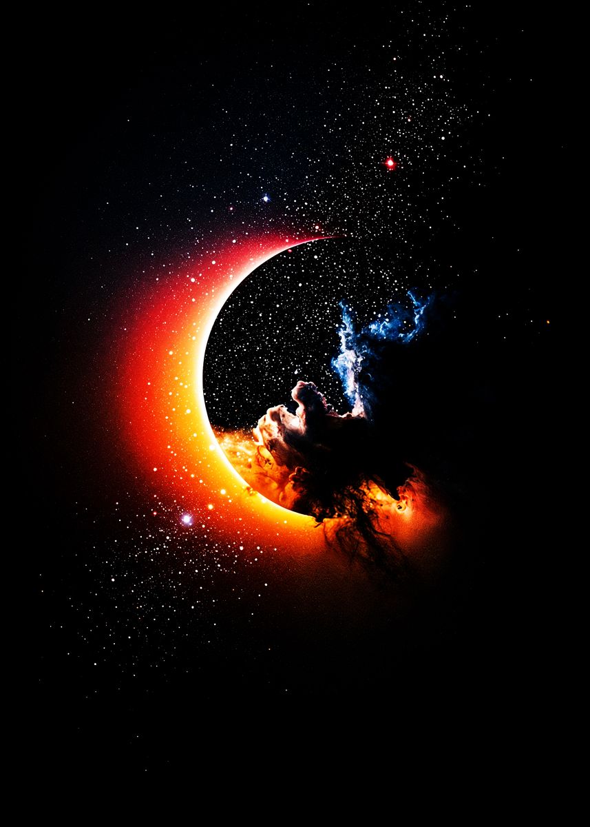 'Cosmic Shadow' Poster, picture, metal print, paint by ...