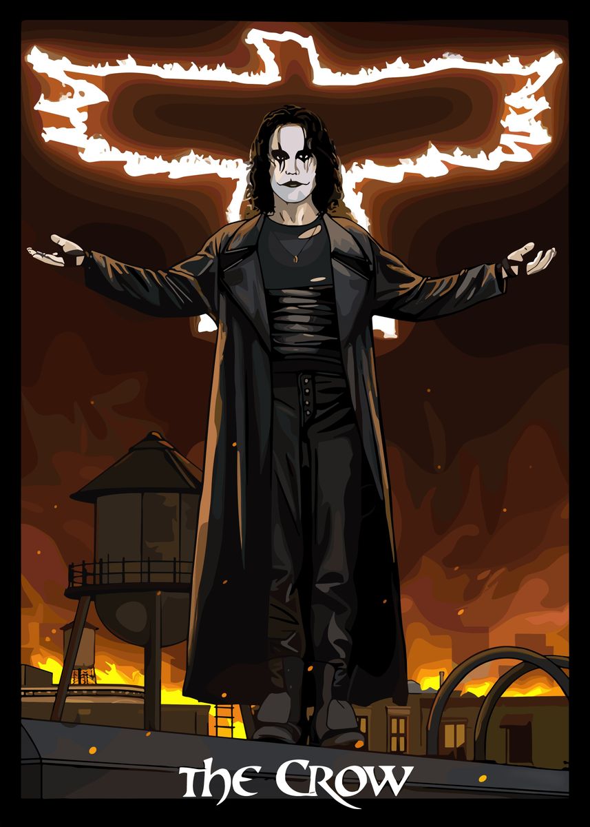 'The Crow Movie Poster' Poster, picture, metal print, paint by Elg ...