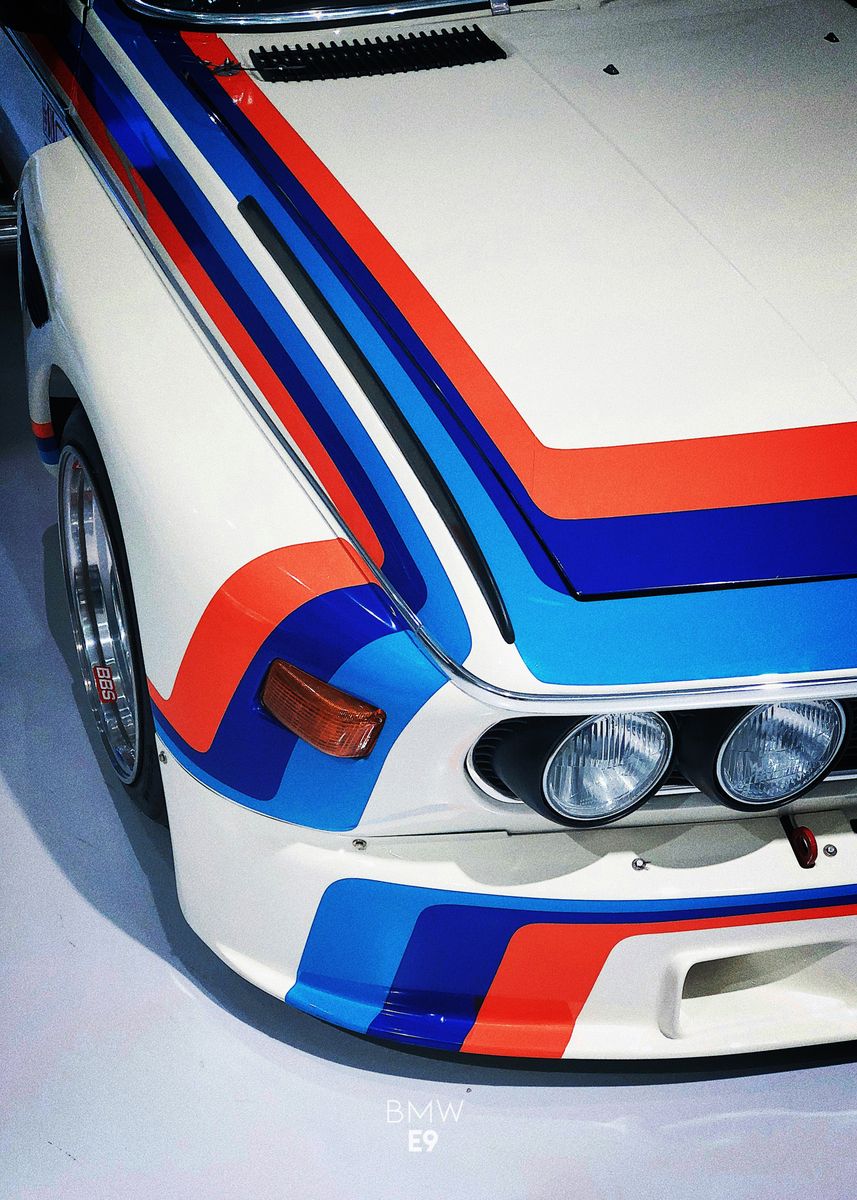'BMW E9' Poster, picture, metal print, paint by Mehdi | Displate