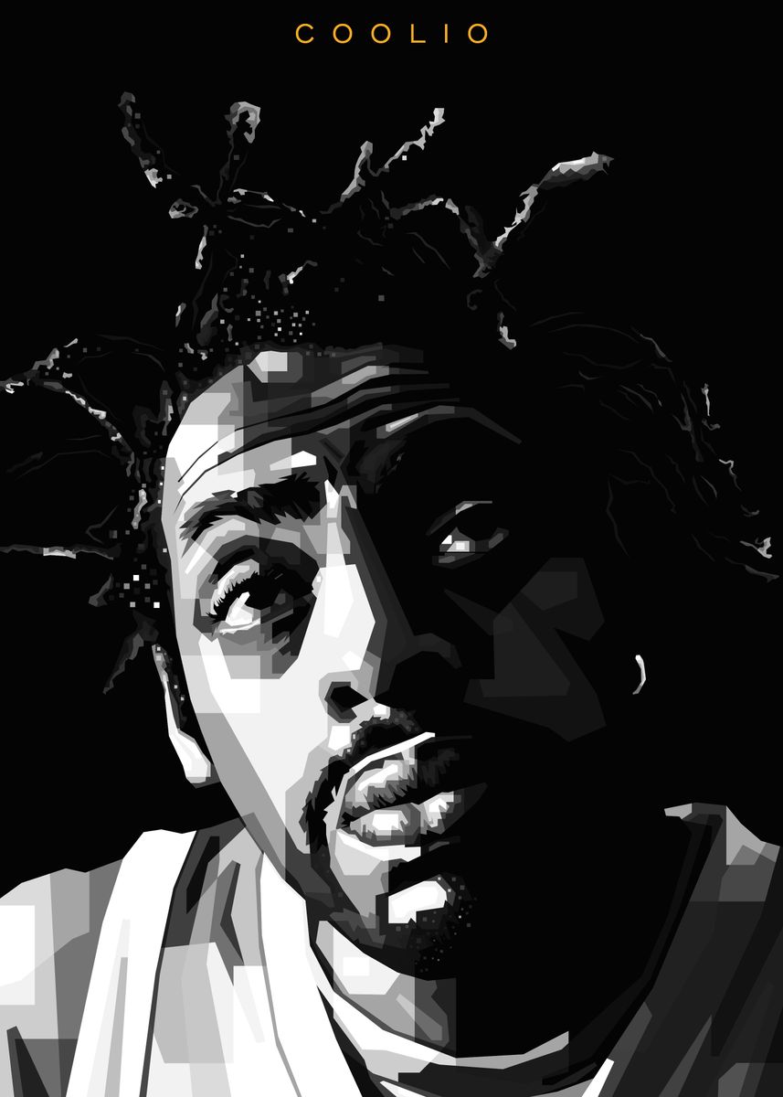 'Coolio ' Poster, picture, metal print, paint by Pop art Studio | Displate