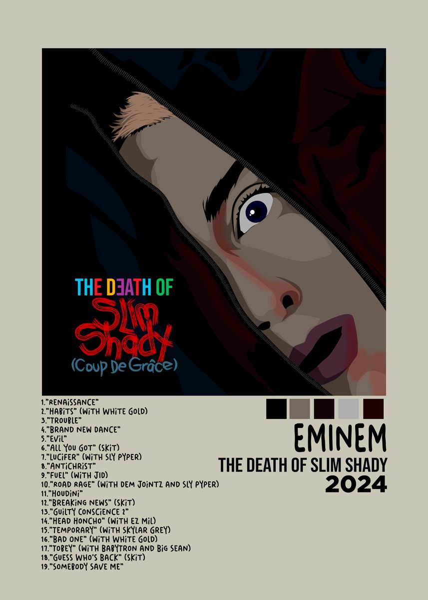 'Eminem Album Cover' Poster, picture, metal print, paint by alesha art ...