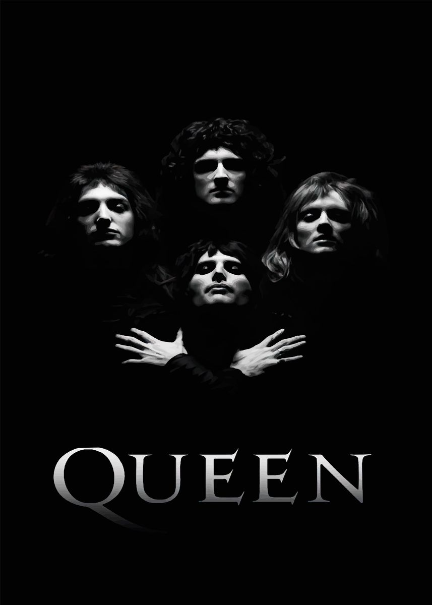 'Queen Band Poster' Poster, picture, metal print, paint by ...