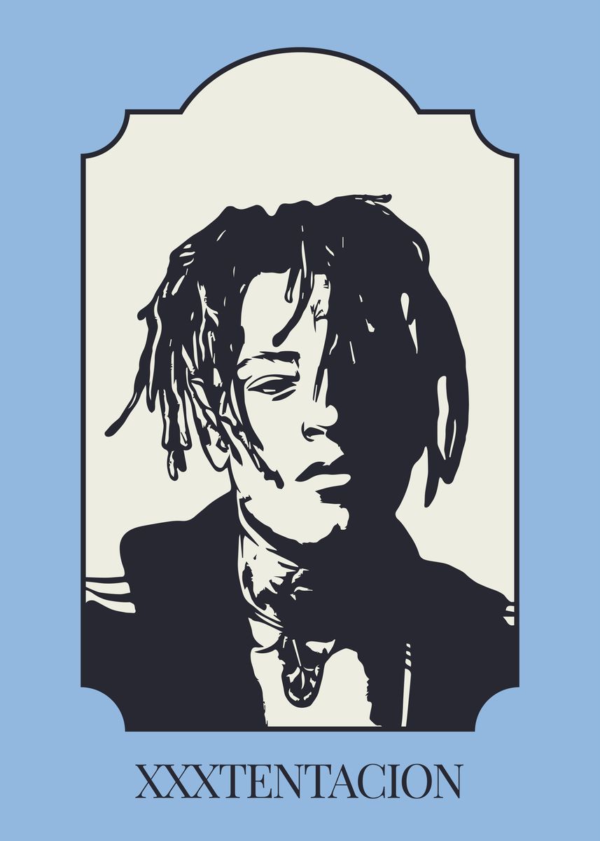 'XXXTentacion Portrait' Poster, picture, metal print, paint by DE Maps ...