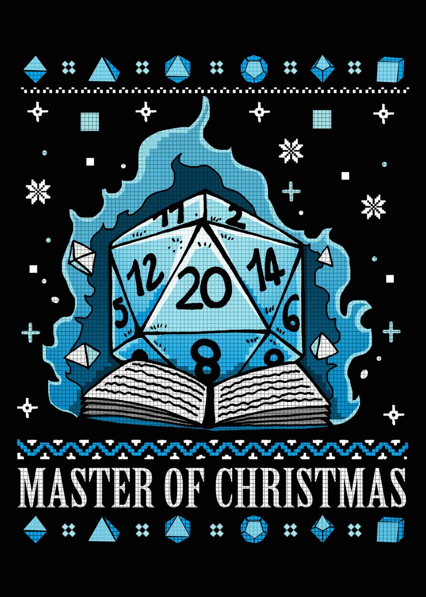 'D&D Christmas Master' Poster, picture, metal print, paint by Valentina ...