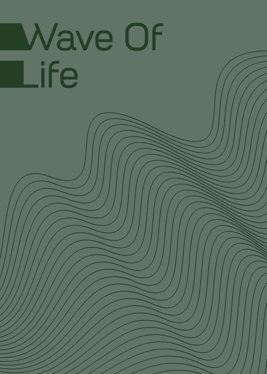 'Wave Of Life Abstract Art' Poster, picture, metal print, paint by ...