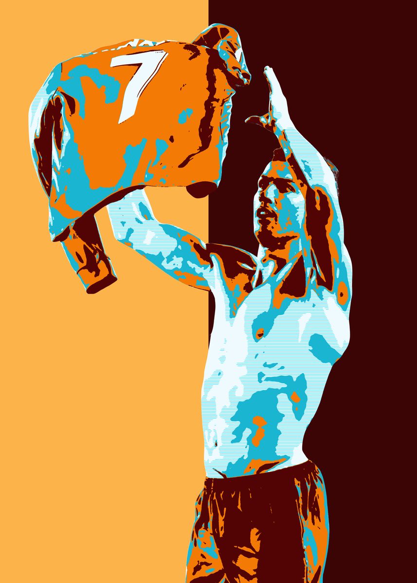 'Cristiano Ronaldo' Poster, picture, metal print, paint by Maria Xelia ...