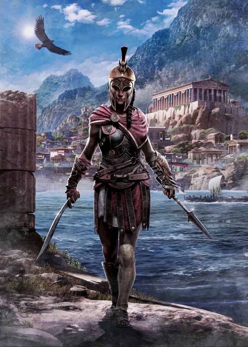'Kassandra' Poster, picture, metal print, paint by Assassin's Creed ...