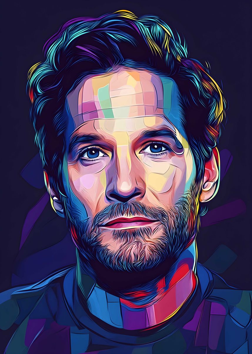 'Paul Rudd Art' Poster, picture, metal print, paint by Opaisley | Displate