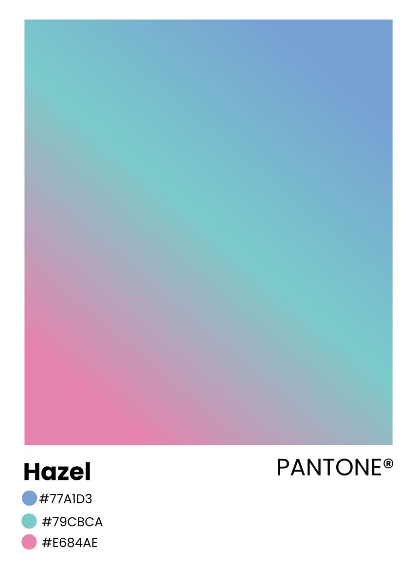 'Pantone Hazel Color Swatch' Poster, picture, metal print, paint by ...