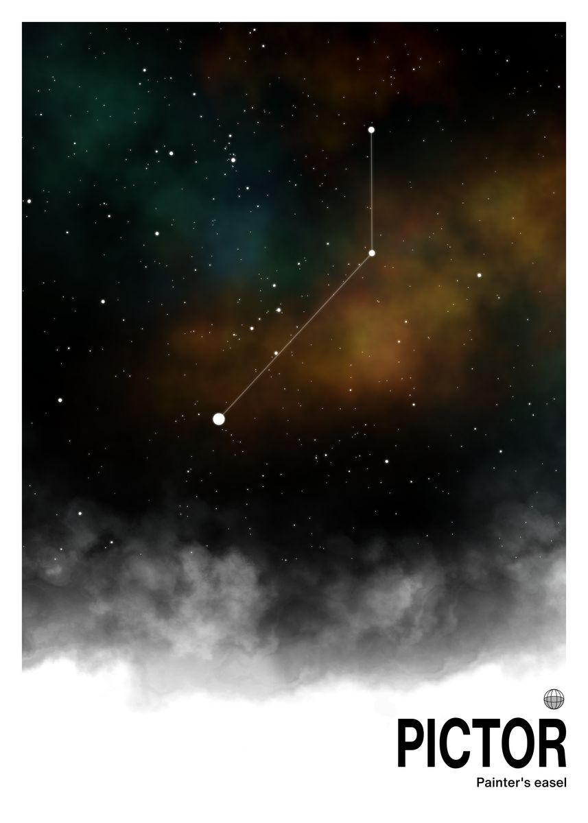 'Pictor Constellation' Poster, picture, metal print, paint by Josh B ...