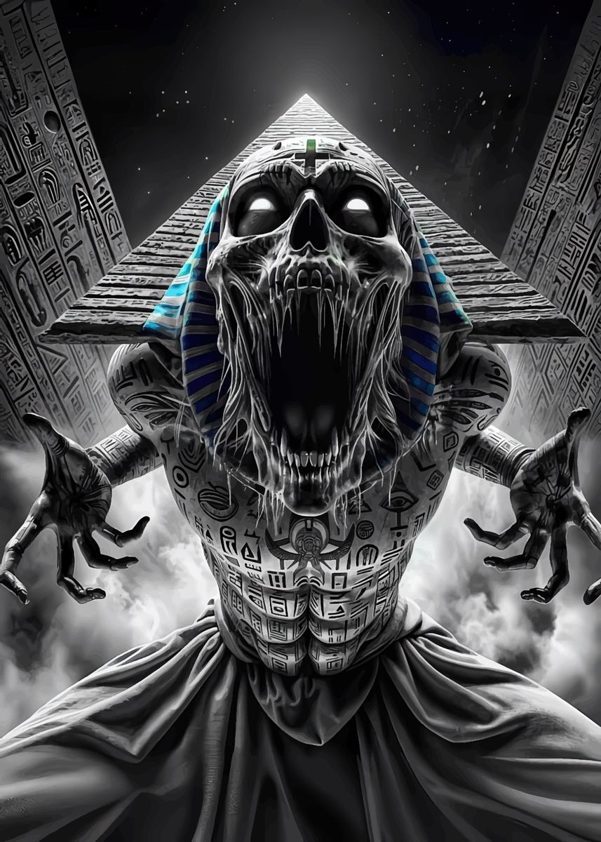 'Egyptian Mummy Monster' Poster, picture, metal print, paint by ...
