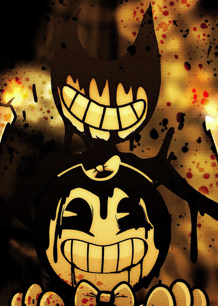 'Bendy and the Ink Machine' Poster, picture, metal print, paint by ...