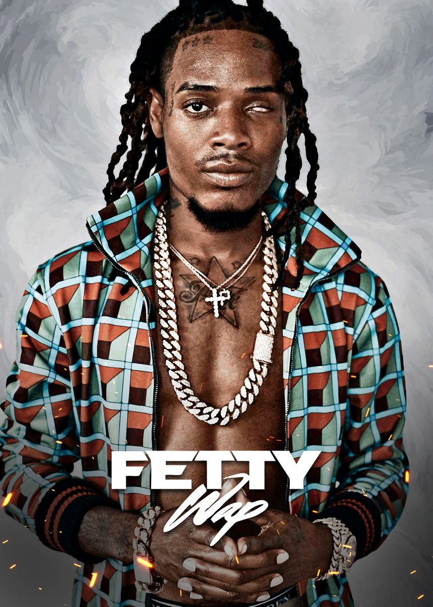 'Fetty Wap' Poster, picture, metal print, paint by Micho Abstract ...