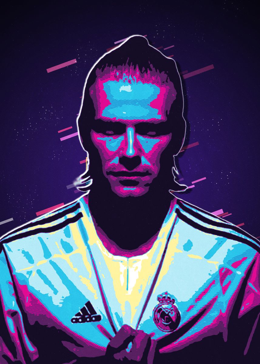 'David Beckham Retro Art' Poster, picture, metal print, paint by SOLIK ...