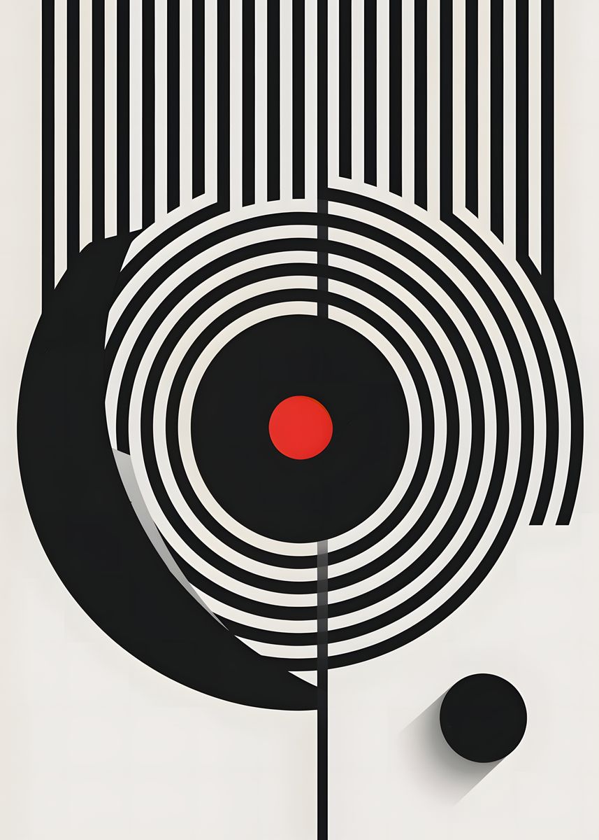 'Abstract Geometric Art' Poster, picture, metal print, paint by Clinton ...