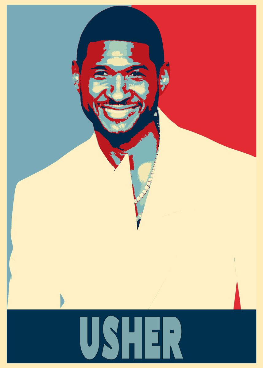 'Usher hopestyle poster' Poster, picture, metal print, paint by CLOVE ...