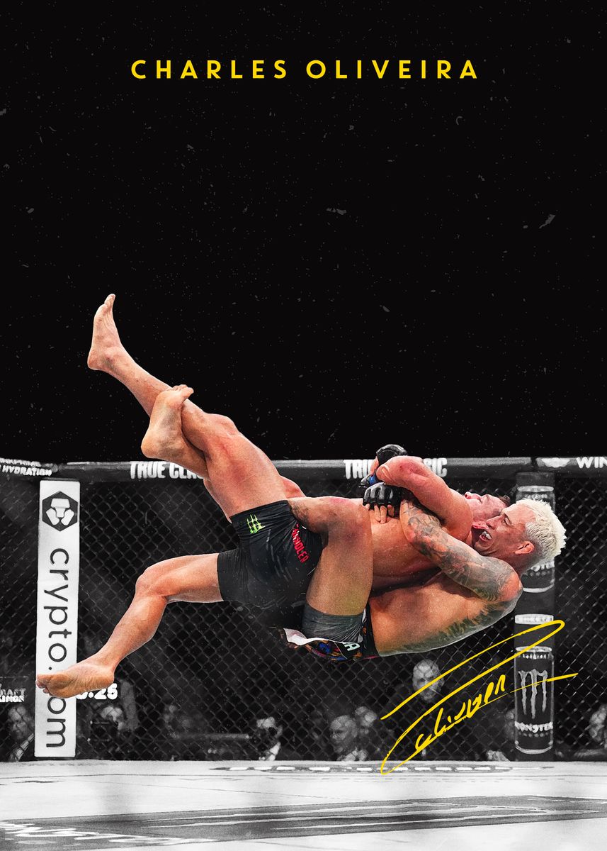 'Charles Oliveira' Poster, picture, metal print, paint by SA KE | Displate