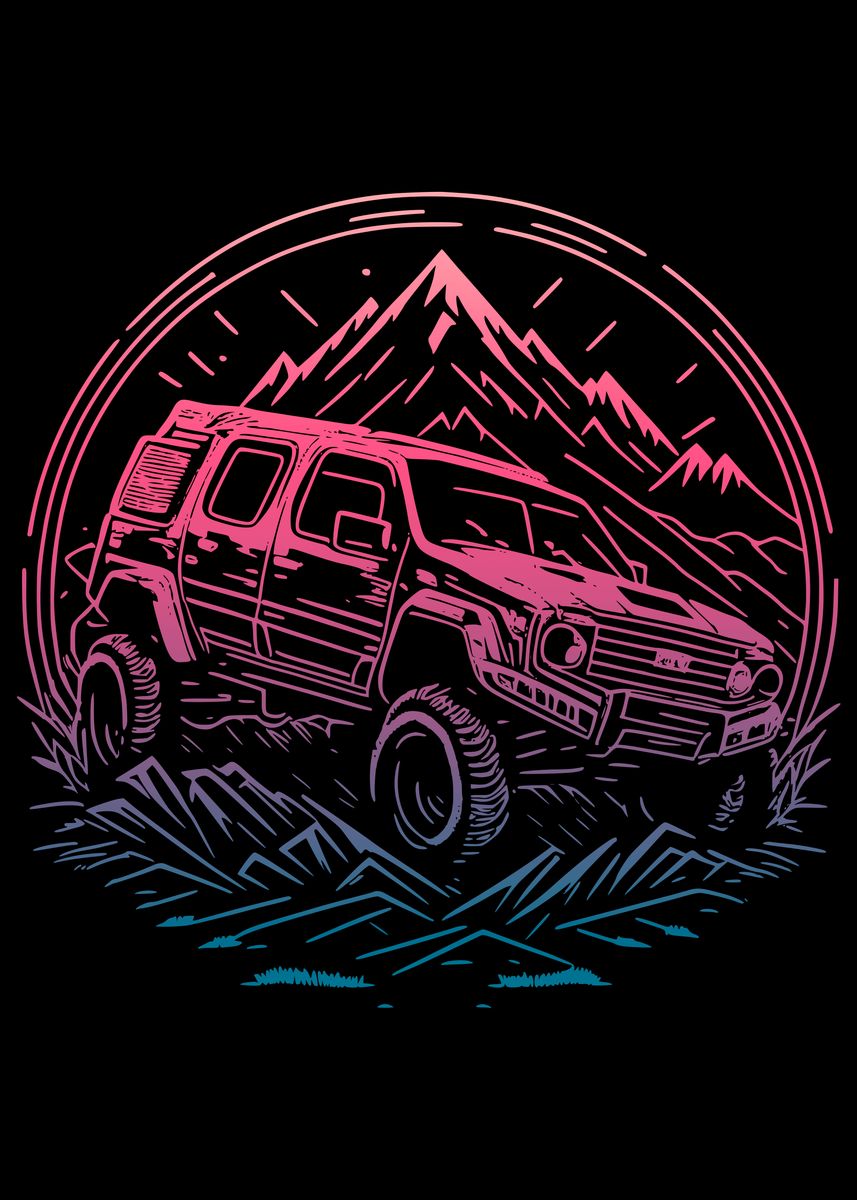 'Off-Road Adventure' Poster, picture, metal print, paint by Ilya ...