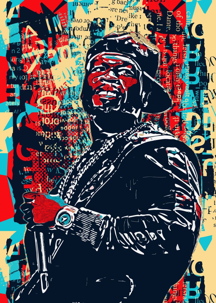 'Rapper Pop Art' Poster, picture, metal print, paint by DEGUZMAN | Displate