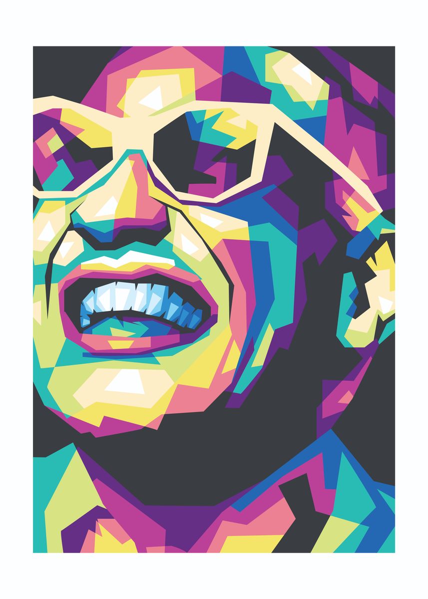 'Pop Art Portrait' Poster, picture, metal print, paint by Saidi Say ...