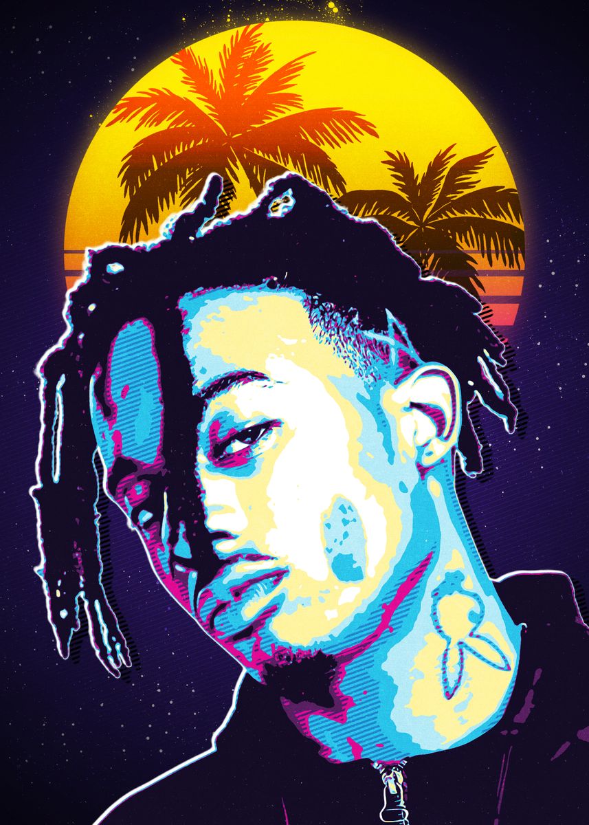 'Playboi Carti Retro Art' Poster, picture, metal print, paint by ...