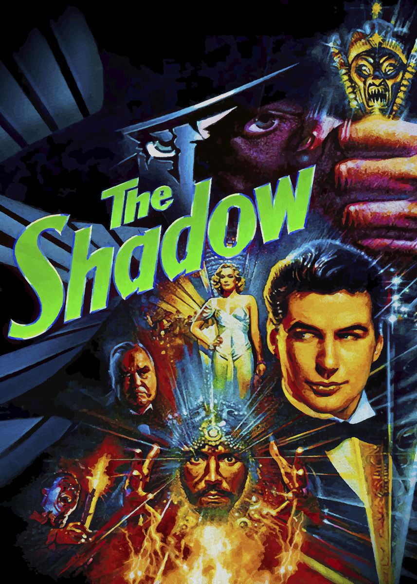'The Shadow Movie Poster' Poster, picture, metal print, paint by ...