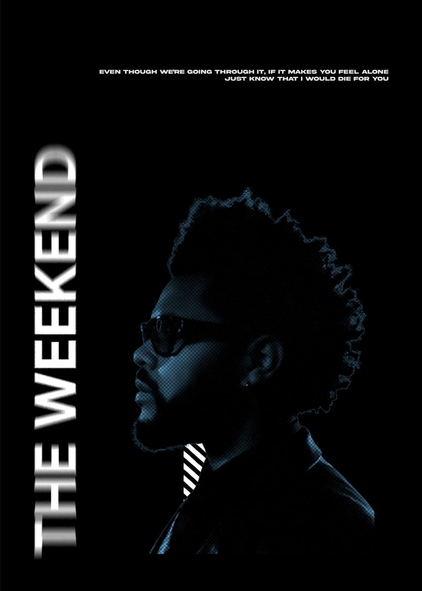 'The Weeknd Portrait' Poster, picture, metal print, paint by Trust ...