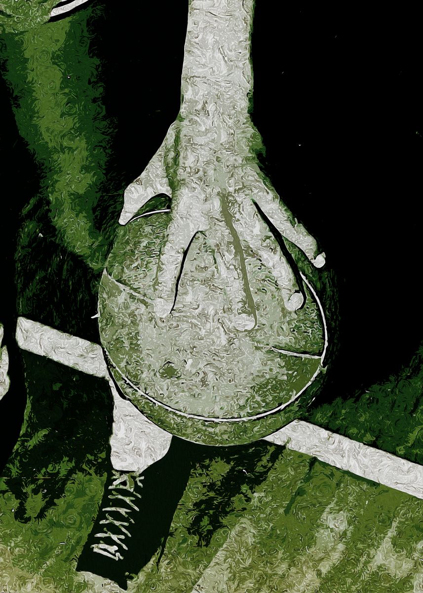 'Basketball Hand' Poster, picture, metal print, paint by Nabilacantika ...