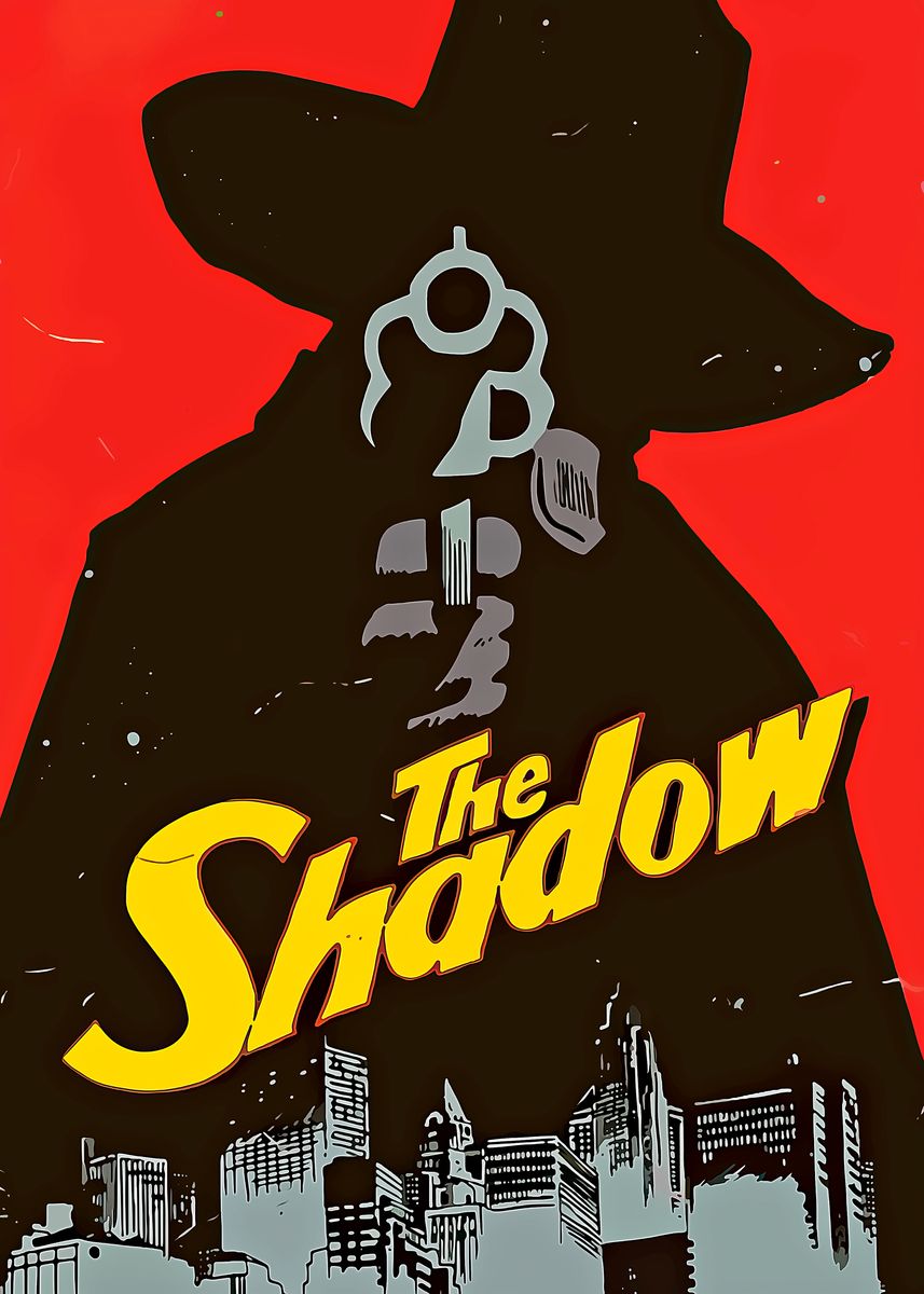 'The Shadow Poster' Poster, picture, metal print, paint by thirteen art ...