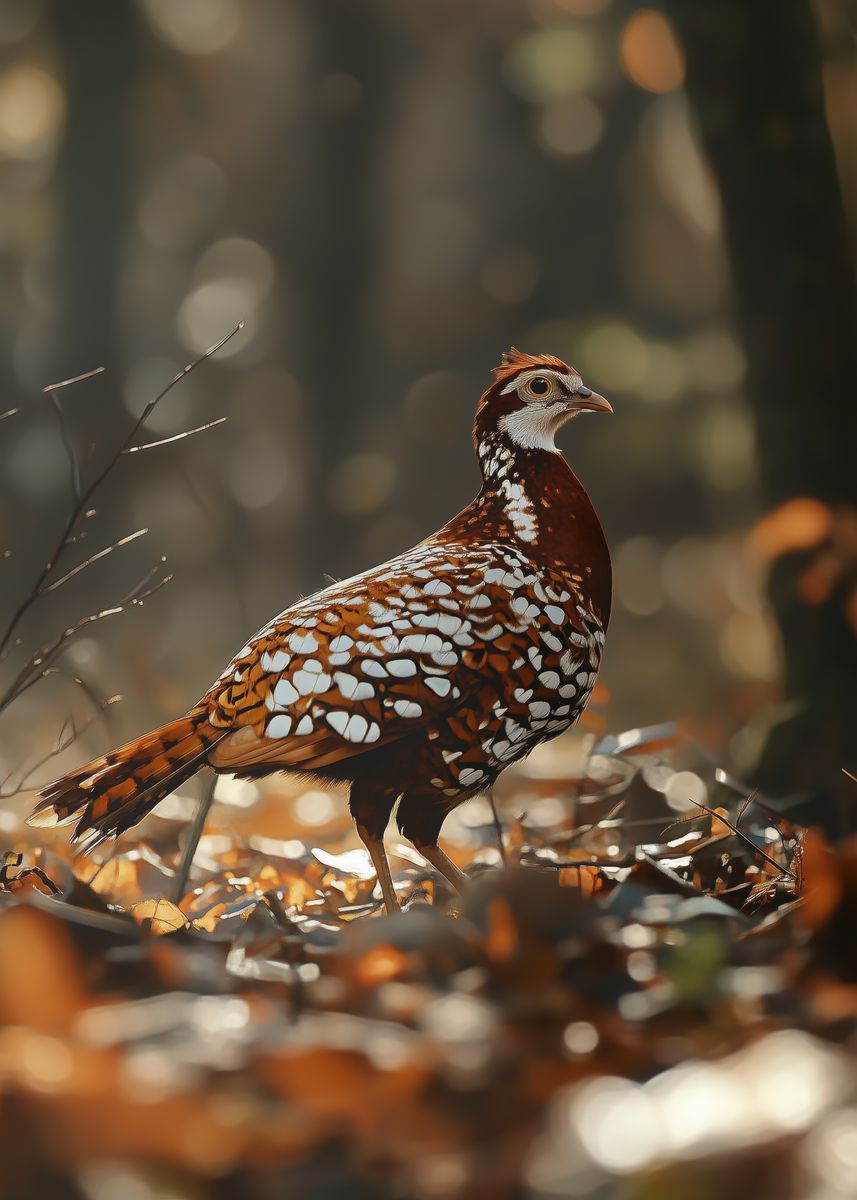 'Grouse Bird in the Forest' Poster, picture, metal print, paint by ...