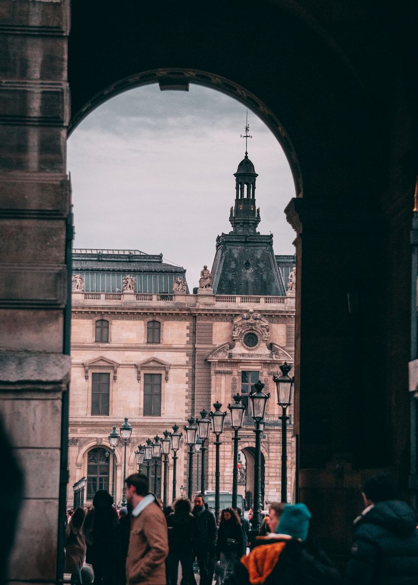 'Louvre corner view' Poster, picture, metal print, paint by The ...