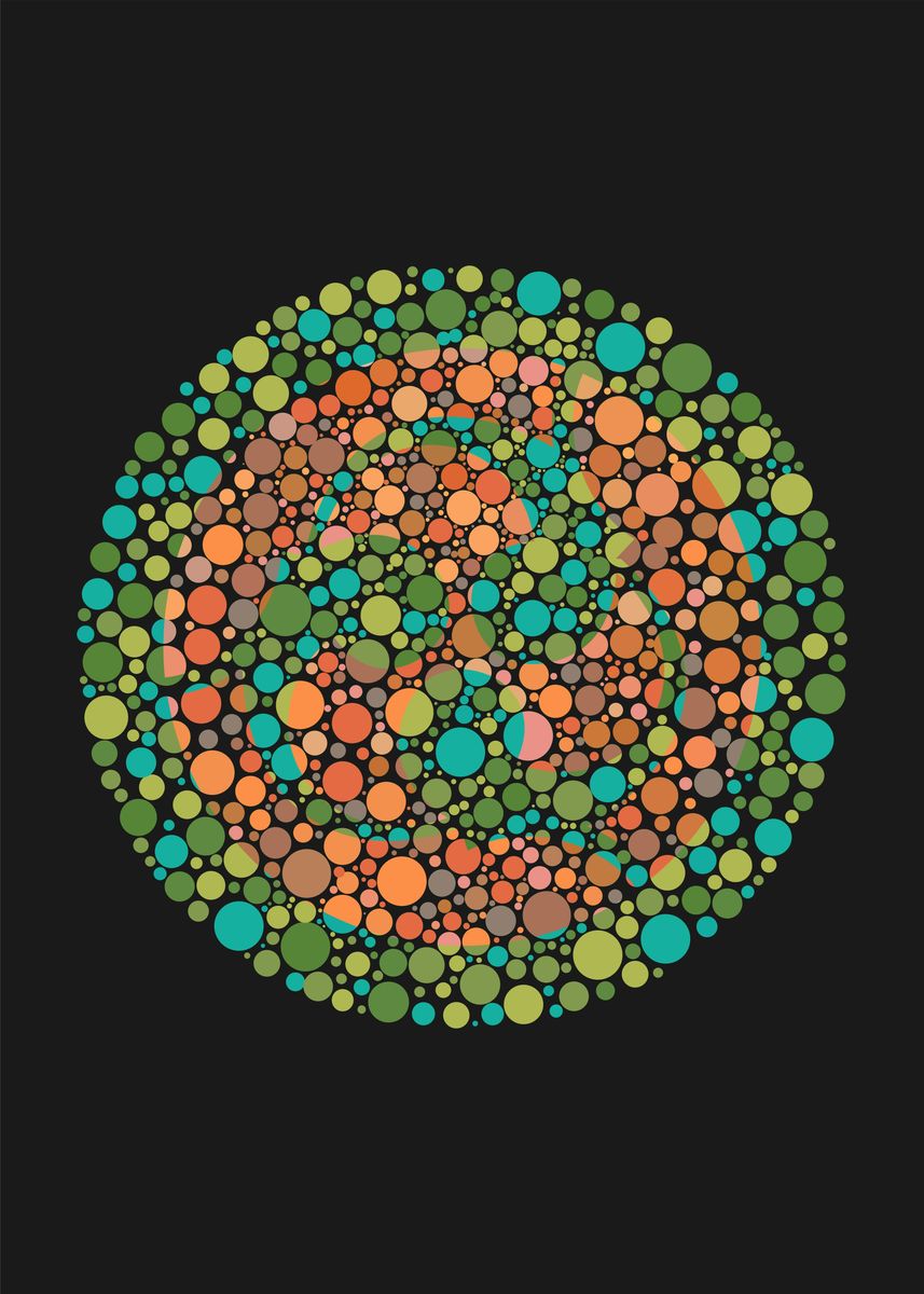 'Color Blindness Test' Poster, picture, metal print, paint by ...