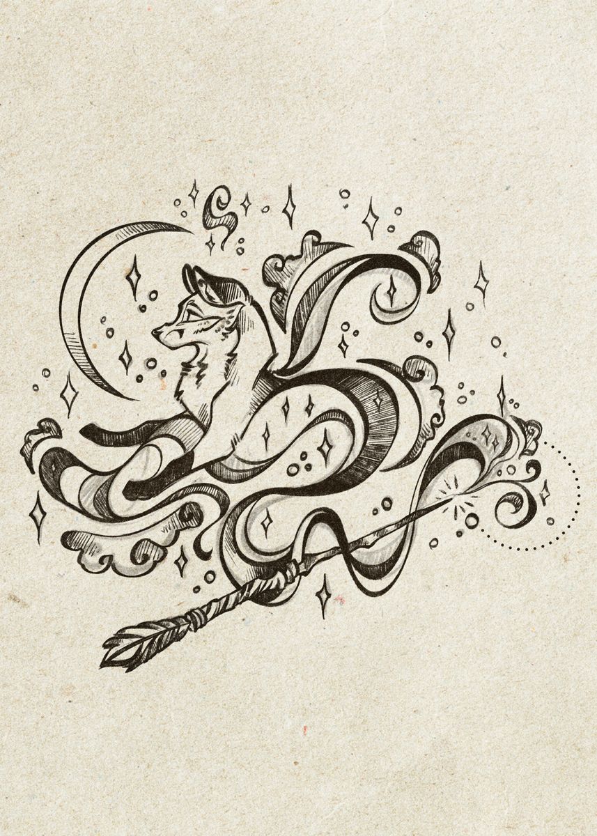 'Magic spell' Poster, picture, metal print, paint by Martith | Displate