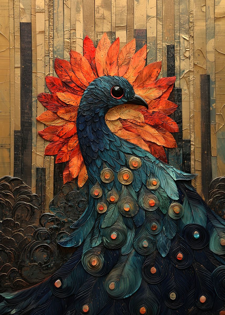 'Peacock Feathers Art' Poster, picture, metal print, paint by Benjamin ...