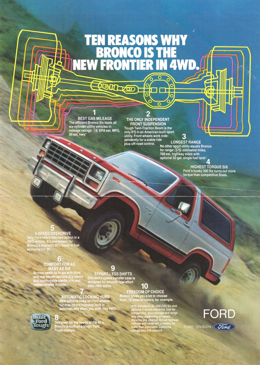 'New Frontier in 4WD' Poster, picture, metal print, paint by Ford ...